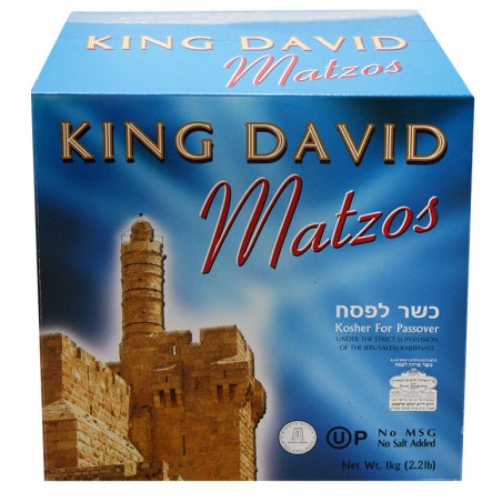 MATZOT KING DAVID 1KG X 12 OU PESSAH + BADATZ NET
